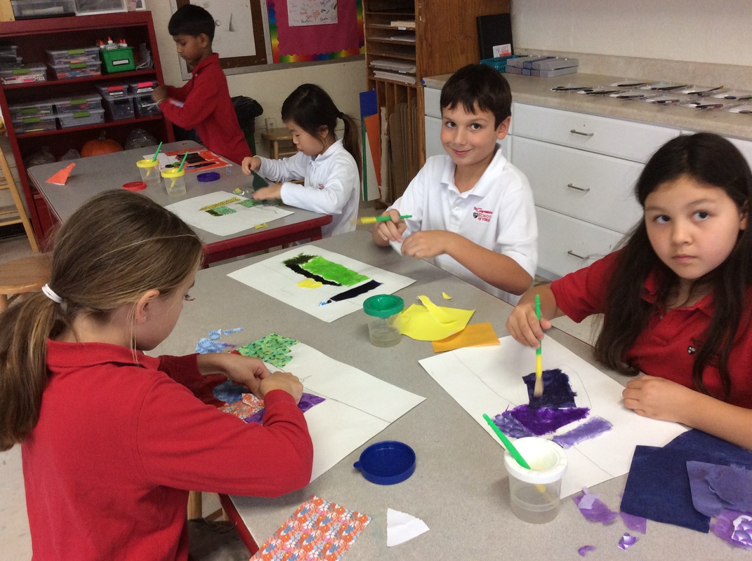 Fourth Grade Still Life Collages - Congressional School